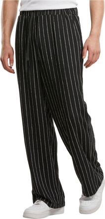 Urban Classics Herren Hose Striped Crinkle Resort Pants, gestreifte Herren Sommerhose im Knitteroptik, lockere Passform, Größen S - 5XL