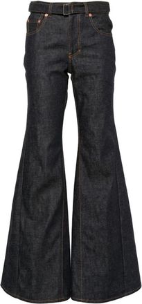 sacai Femme, Jeans, Bleu, Taille: 42 FR Flared Jeans