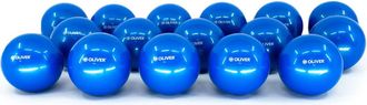 Oliver 1 kg Gewichtsb&auml;lle 8 Paar - Pilatesball ideal f&uuml;r Fitness, Functional Training, Yoga & Pilates - Toning Ball &Oslash; 11 cm blau
