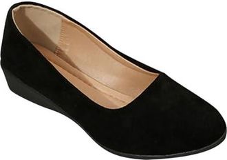 Generic Chaussures compens&eacute;es confortables pour femme - Couleur unie - Classique - Respirantes - Tendance - D&eacute;contract&eacute;es - Chaussures de marche habill&eacute;es - C