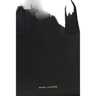 Marc Jacobs Hammered Calf Leather Tote Bag - Black