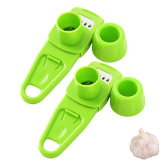 Generic Knoblauchsch&auml;ler und Knoblauchreibe wie Knoblauchpresse - Den Knoblauch in Sekundenschnelle sch&auml;len und reiben, m&uuml;helos sch&auml;len und unber&uuml;hrt reiben