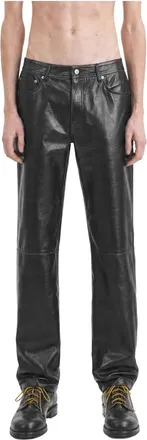Maison Margiela Homme, Pantalons, Noir, Taille: W32 Straight Pantalons