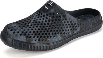 Saguaro Sabots de Plage Homme Femme Respirant Confortables Sandale de Jardin Antid&eacute;rapant Noir 40EU