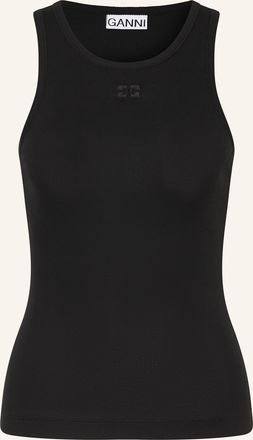 Ganni Top schwarz