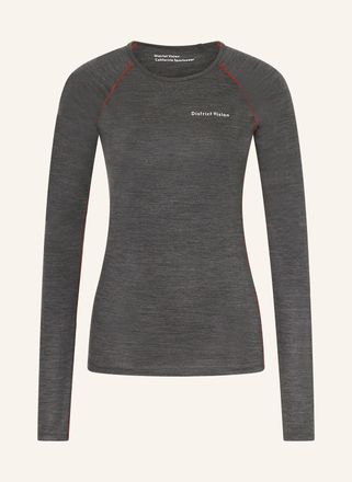 District Vision Longsleeve Merino Aus Merinowolle grau