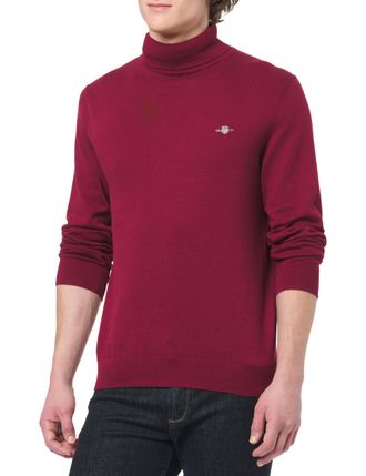 GANT Herren Classic Cotton ROLLERNECK Pullover, PLUMPED RED, M