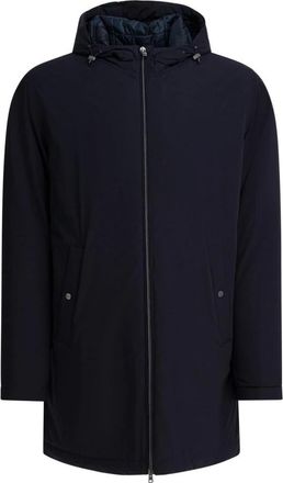 Herno Homme, Manteaux, Bleu, Taille: XL Parka Resort en Nylon Voyage Ponente