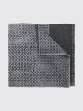 Ferragamo Wollschal mit Gancini-Logo und Fransen-Saum