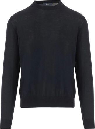 Herno Homme, Pulls, Bleu, Taille: 2XL Maille Laine et Soie