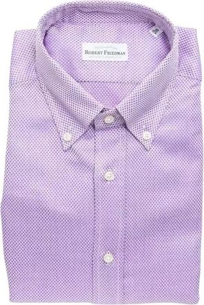 Robert Friedman Button Down Regular Shirt - - Shirts - Herren - Lila - M