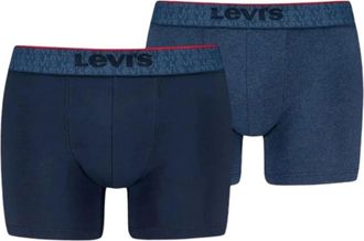Levi's Homme, Sous-vêtements, Bleu, Taille: M Logo WB Boxer Brief