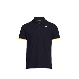 K-Way Polo manches courtes en coton m&eacute;lang&eacute;