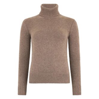 Moorer Cashmere Rollkragenpullover - - Knitwear - Damen - Braun - XS