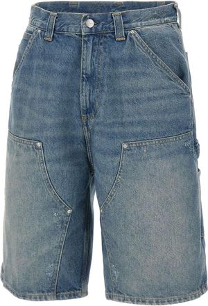 Carhartt Work in Progress Homme, Shorts, Bleu, Taille: M OG Aden Double Knee Short