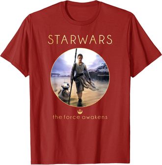 Star Wars Rey BB-8 Episode 7 Jakku Poster Graphic T-Shirt T-Shirt