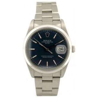 Rolex Uhr - VINTAGE ROLEX 15200 OYSTER PERPETUAL DATE 34 MM AU - Gr. unisize - in Silber - f&uuml;r Damen