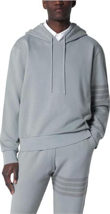 Thom Browne Homme, Sweatshirts et sweats &agrave; capuche, Gris, Taille: 2XL Pull &agrave; Capuche Manches Longues