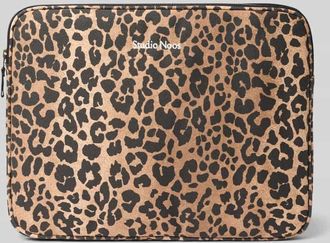 Studio Noos Laptop-Tasche aus reiner Baumwolle im Logo-Stitching