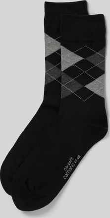 Camano Socken mit Karomuster im 2er-Pack