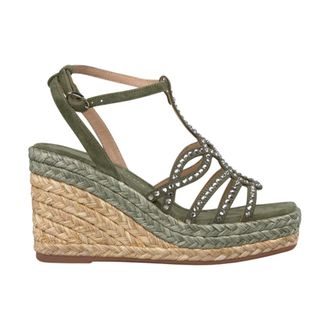 Alma En Pena Alma EN Pena, Femme, Chaussures, Vert, Taille: 40 EU Compensées avec détails