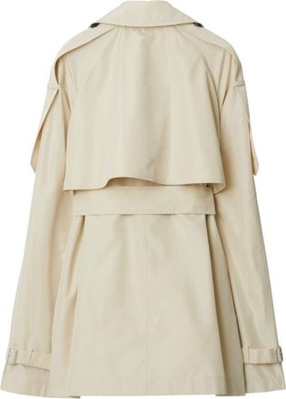 Burberry Silk Trench Coat - Beige