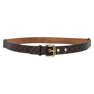 Louis Vuitton Ceinture Pre-owned en toile Monogram - Femme - Pre-owned - Brun - Taille: ONE Size