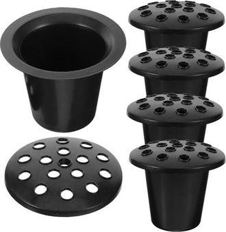 BESPORTBLE 5pi&egrave;ces Vase Fun&eacute;raire pour D&eacute;coration De Tombe Pot De Fleurs pour Cimeti&egrave;re R&eacute;sistant Aux Intemp&eacute;ries Et Pratique