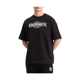 Casablanca Homme, Tops, Noir, Taille: M T-Shirt Chrome Noir