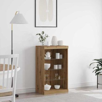 vidaXL Buffet ch&ecirc;ne artisanal 60,5 x 37 x 100 cm Bois ding&eacute;nierie vidaXL
