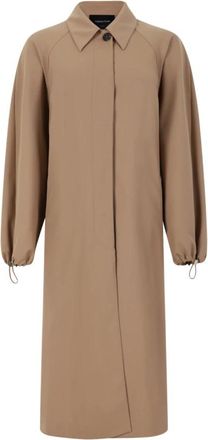 Fabiana Filippi Femme, Manteaux, Brun, Taille: 36 FR Robe Chemise Beige Oversize