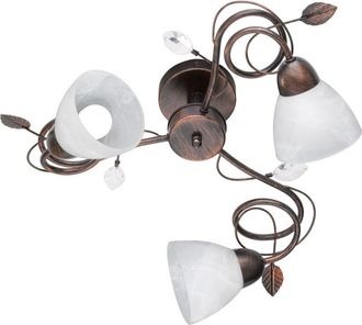 Trio Leuchten Trio Lighting - Plafonnier traditio pour petit luminaire dinterieur e14 connexion en metal couleur rouille antique 600700328