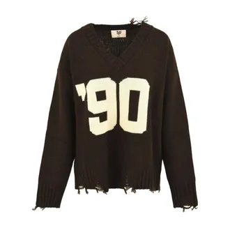 Aniye By Femme, Pulls, Brun, Taille: 40 FR Duke Maxi Sweater