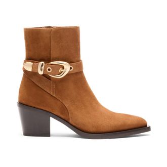 Stuart Weitzman Femme, Chaussures, Brun, Taille: 40 1/2 EU Maven Western Bootie