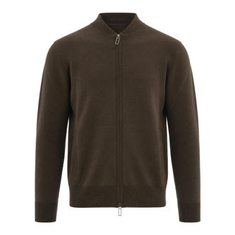 Paolo Pecora Strickjacke mit Rei&szlig;verschluss - - Knitwear - Herren - Braun - L
