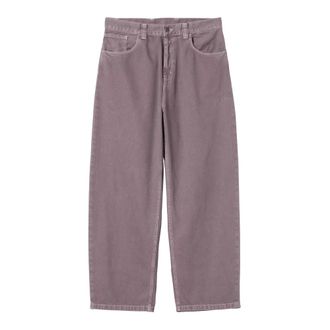 Carhartt Work in Progress Homme, Pantalons, Rose, Taille: M Pantalon Denim Rose Coupe Large