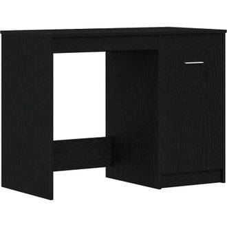 vidaXL Vidaxl - Bureau Ch&ecirc;ne noir 100 x 50 x 76 cm Bois ding&eacute;nierie