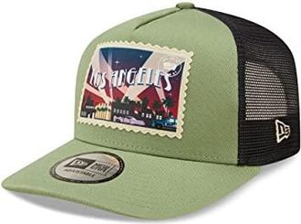 New Era Los Angeles Cap Trucker Kappe verstellbar Basecap Snapback LA grün Postkarte - One-Size