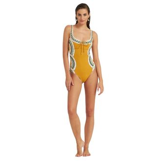 La DoubleJ Sunset Suit &Auml;rmellos - - Swimwear - Damen - Gelb - M