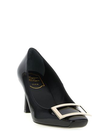 Roger Vivier Womens Trompette Pump Black Calfskin Leather