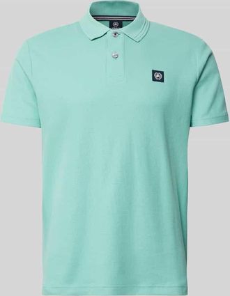 Lerros Regular Fit Poloshirt mit Label-Detail und Knopfleiste