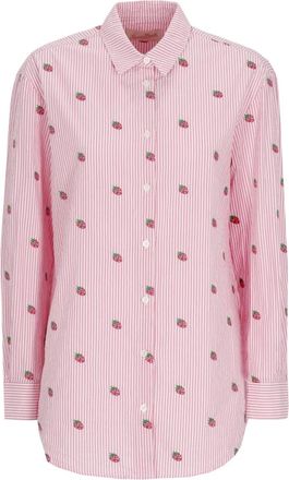 Saint Barth Femme, Blouses et Chemises, Rose, Taille: 40 FR Brigitte Shirt