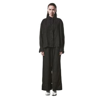 Thom Krom Femme, Blouses et Chemises, Noir, Taille: 38 FR W P 18 Wide Leg Pantalons