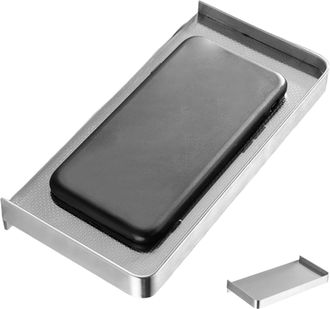 Generic Kleines Badezimmerregal, Badezimmer-T&uuml;cherhalter aus Edelstahl, an der Wand montiertes kleines Wandregal, kein Bohren, Telefon f&uuml;r K&uuml;che, Toilette