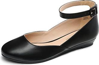 Dream Pairs Femme Revona Ballerines Femme élégantes Flats Chaussures Plates pour Femmes,Size 35,Noir-PU,REVONA-E