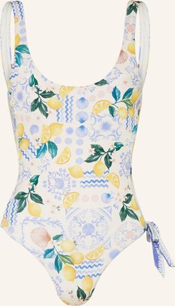 Watercult Watercult Badeanzug Dolce Lemon Mit Cut-Out blau