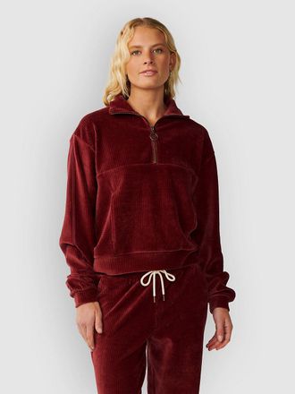 Rip Curl Cosy 3/4 Half-Zip Sweater dark plum