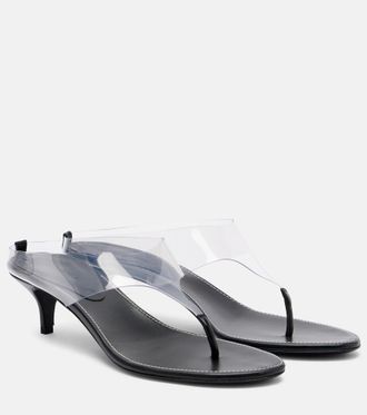 Magda Butrym Sandales tongs &agrave; finitions en cuir