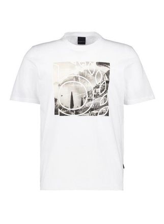 Bugatti Herren T-Shirt wei&szlig;