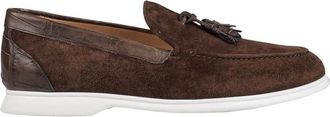 Kiton Homme, Chaussures, Brun, Taille: 40 1/2 EU Suede Crocodile-Detail Loafer
